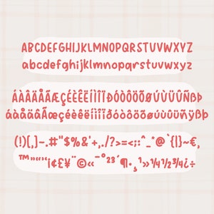 Cottage Mushroom Font | Handwriting Font, Commercial Use, Cottagecore ...