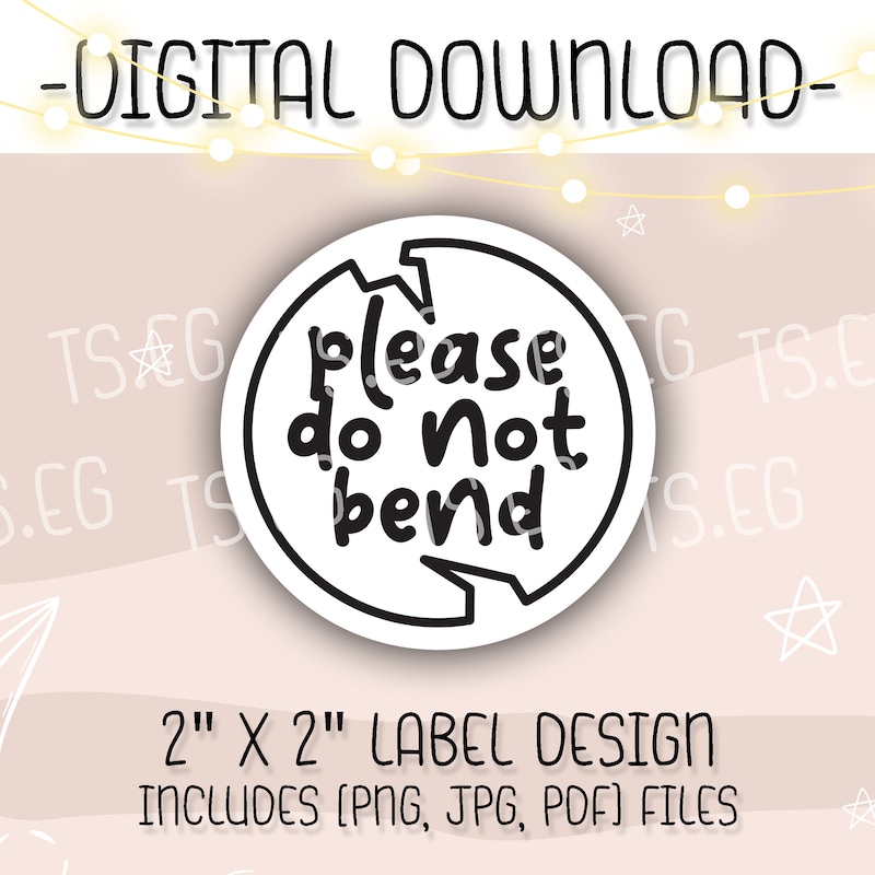 Do Not Bend Labels - Etsy