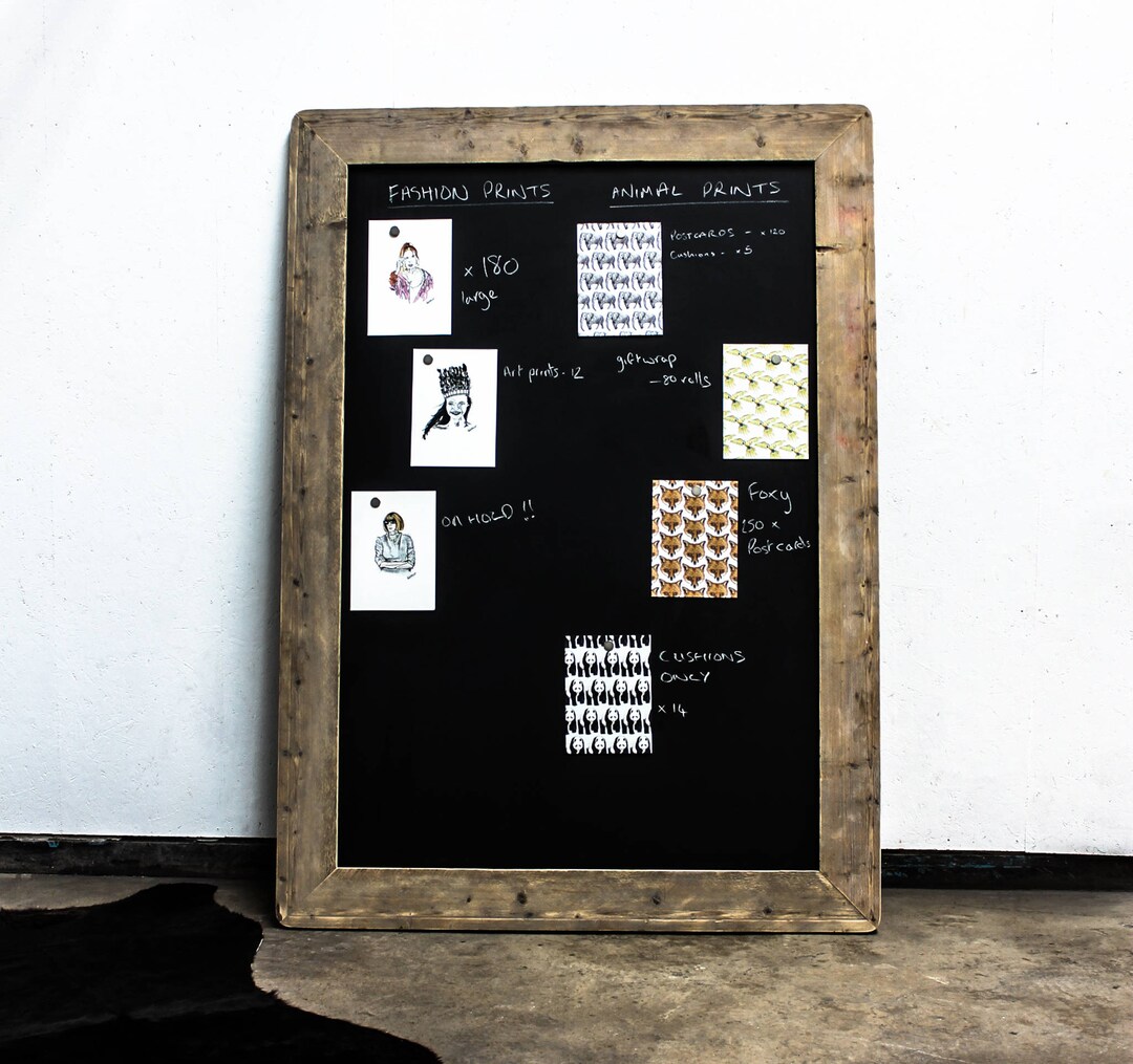 Laura Chalkboard/message Board Made From Reclaimed Scaffolding Board ...