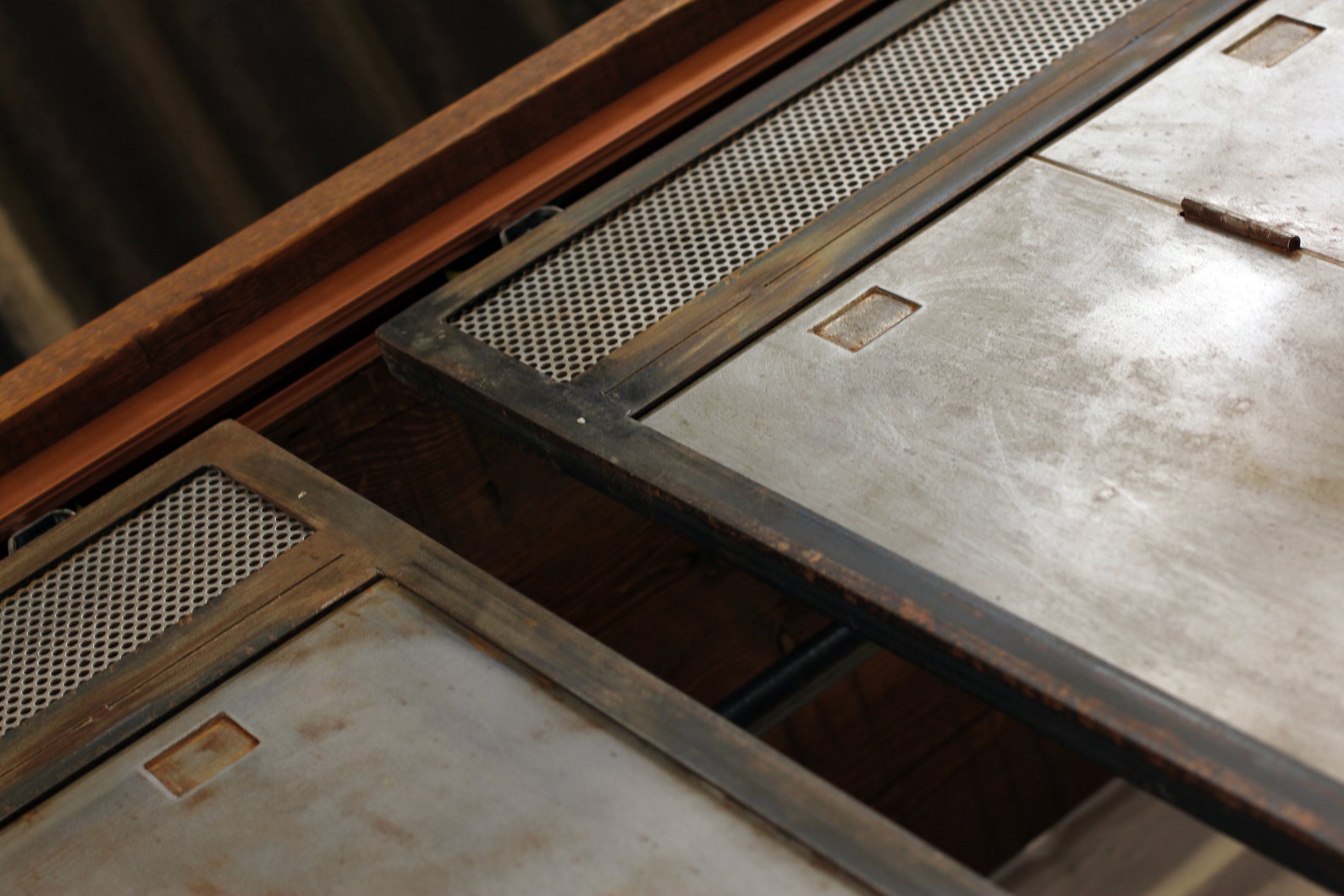 David Chestnut Stained Reclaimed Scaffolding Board Dark Steel - Etsy