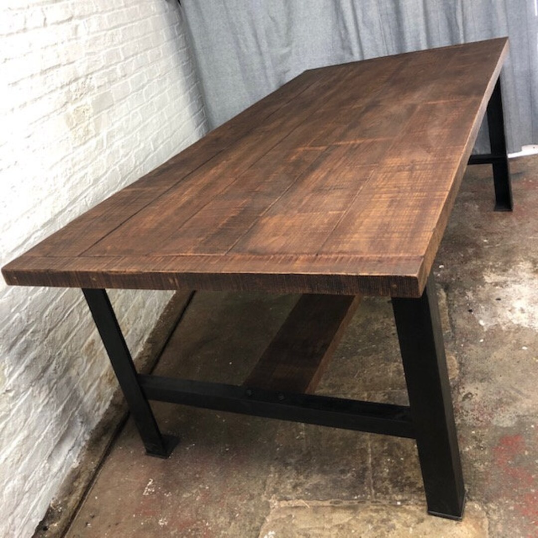 Rix Vintage/antique Style Breadboard Table/ Oak Dining Table Bespoke ...