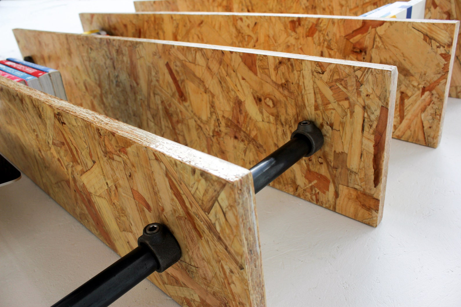 Pinder Highly Gloss Lacquered OSB Industrial Desk With Storage - Etsy