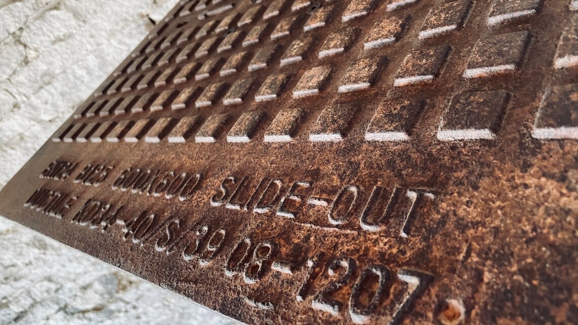 Dino Reclaimed Manhole Bar Table With a Heavy Steel Pedestal - Etsy