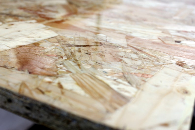 Pinder Highly Gloss Lacquered OSB Industrial Desk With Storage - Etsy