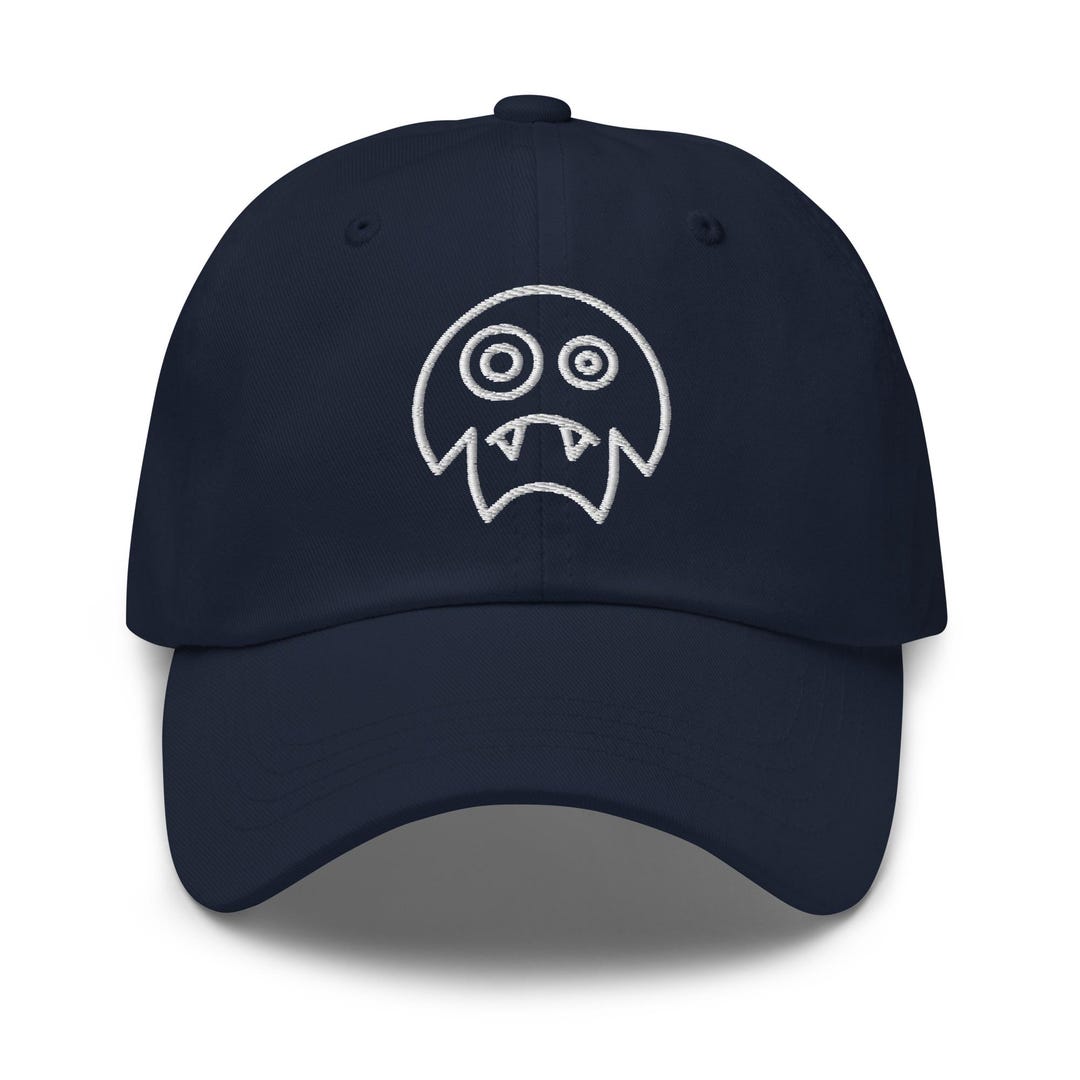 Pickleball Monsta Unstructured Hat Falafel white/navy Outline - Etsy