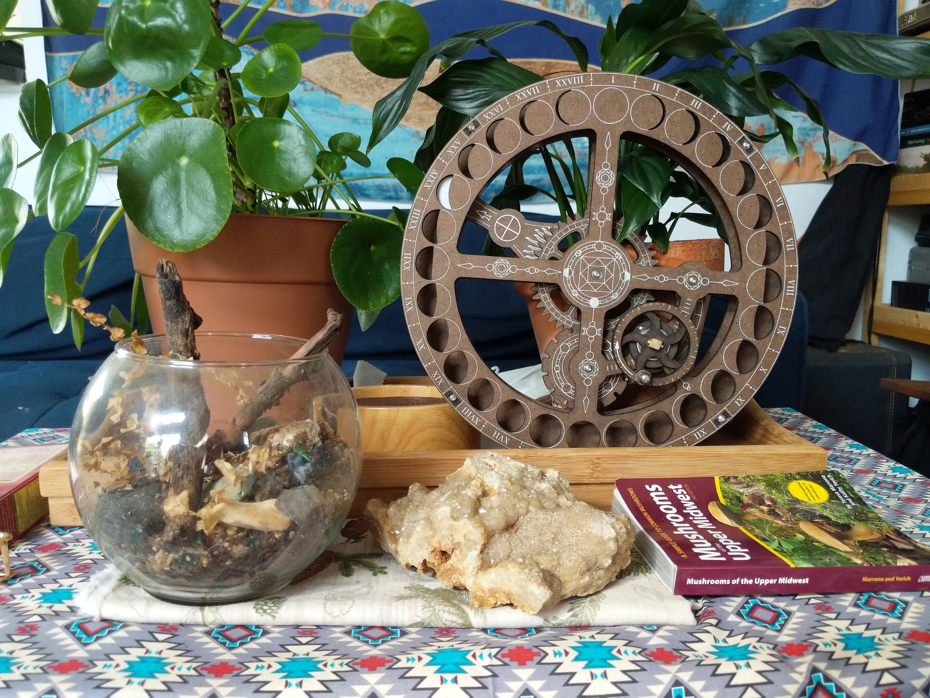 Perpetual Lunar Calendar Clockwork Moon Phase Tracker | Etsy