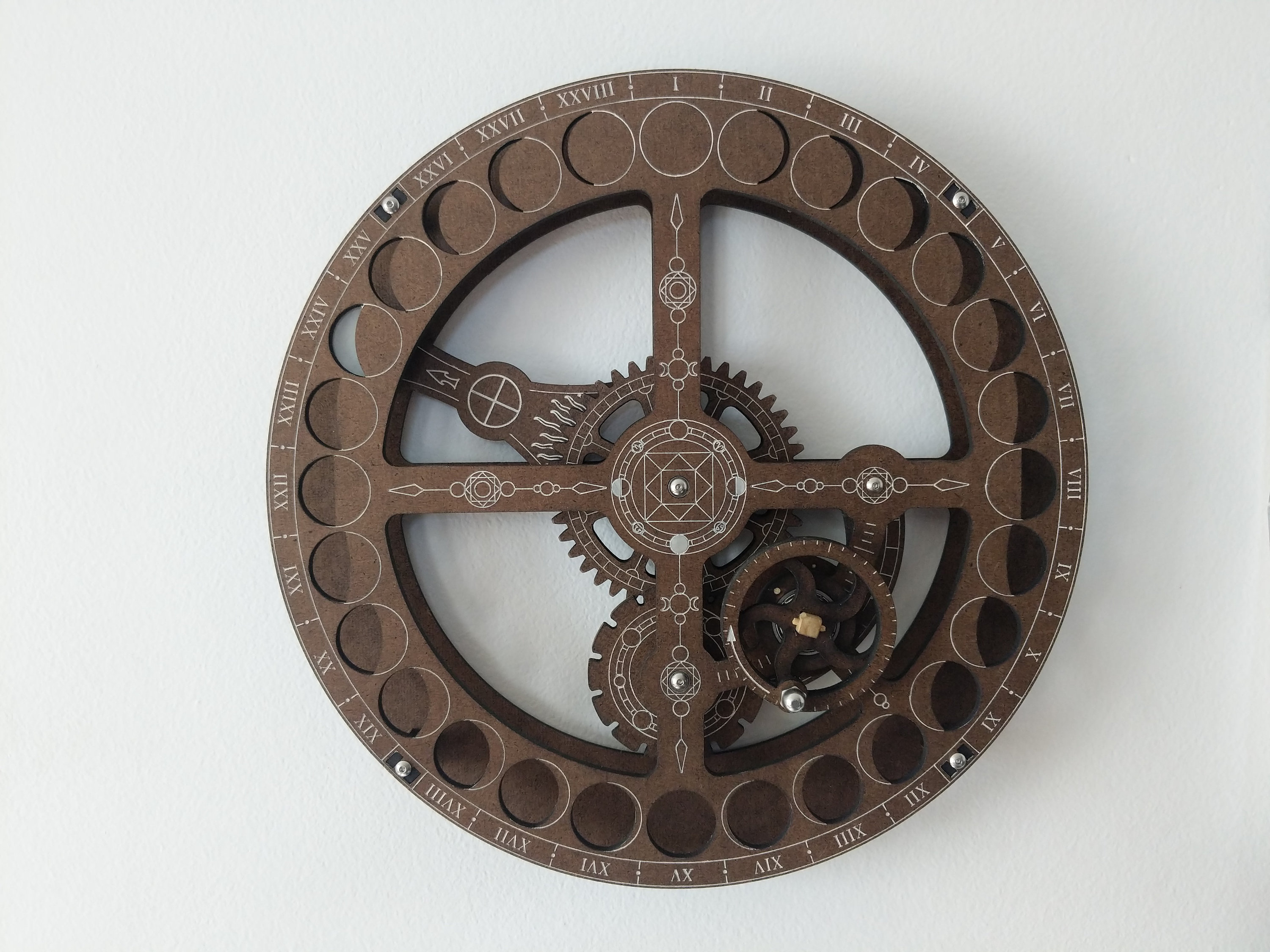 Perpetual Lunar Calendar Clockwork Moon Phase Tracker - Etsy