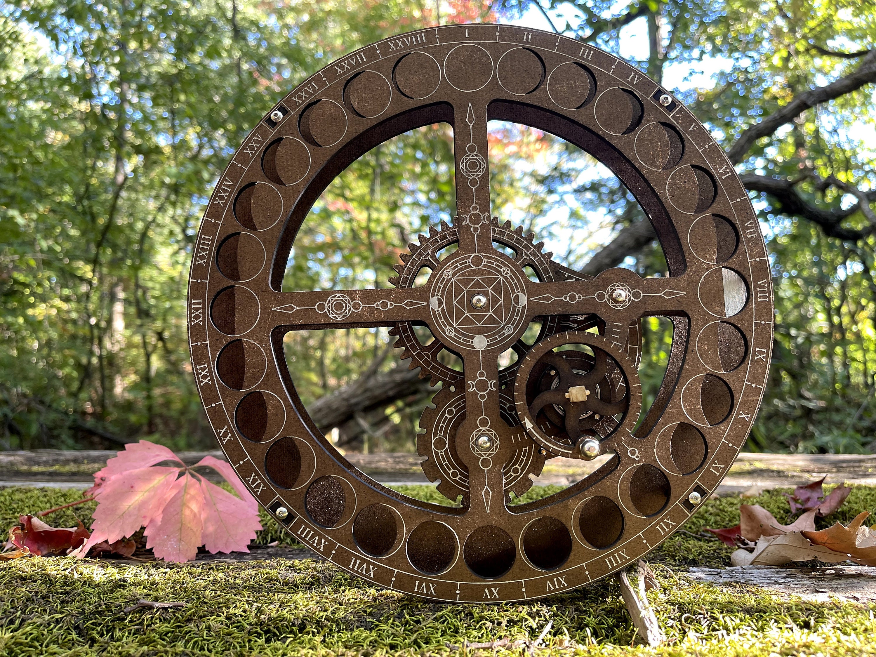 Perpetual Lunar Calendar Clockwork Moon Phase Tracker | Etsy