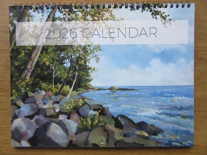 2026 Landscape Calendar / Wall Calendar Featuring 12 Original Paintings ...