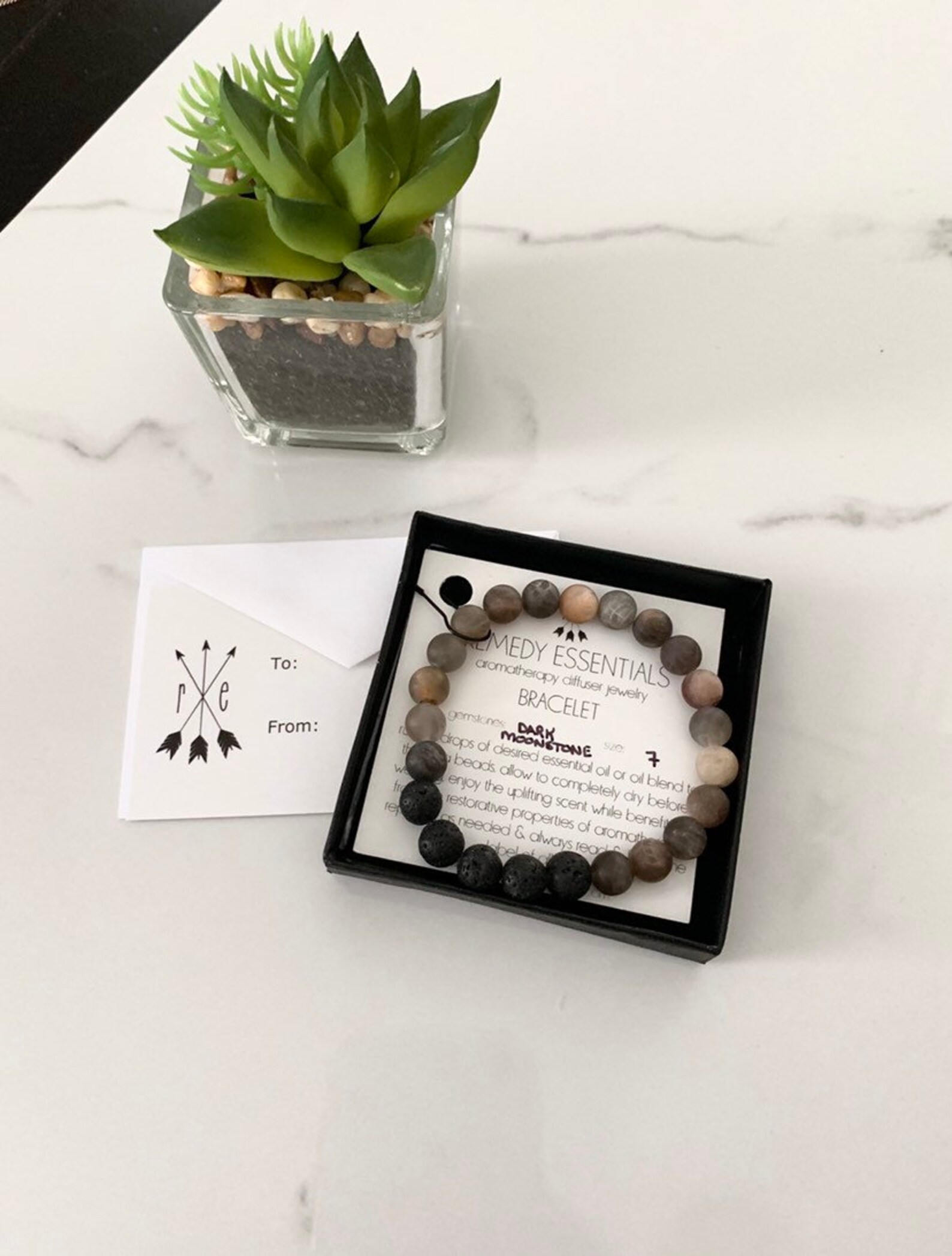 Peach Moonstone & White Howlite Lava Bracelets Aromatherapy - Etsy Canada