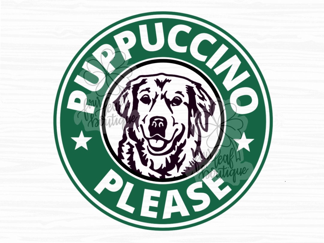 Puppuccino Golden Retreiver Pup Cup SVG PNG - Etsy
