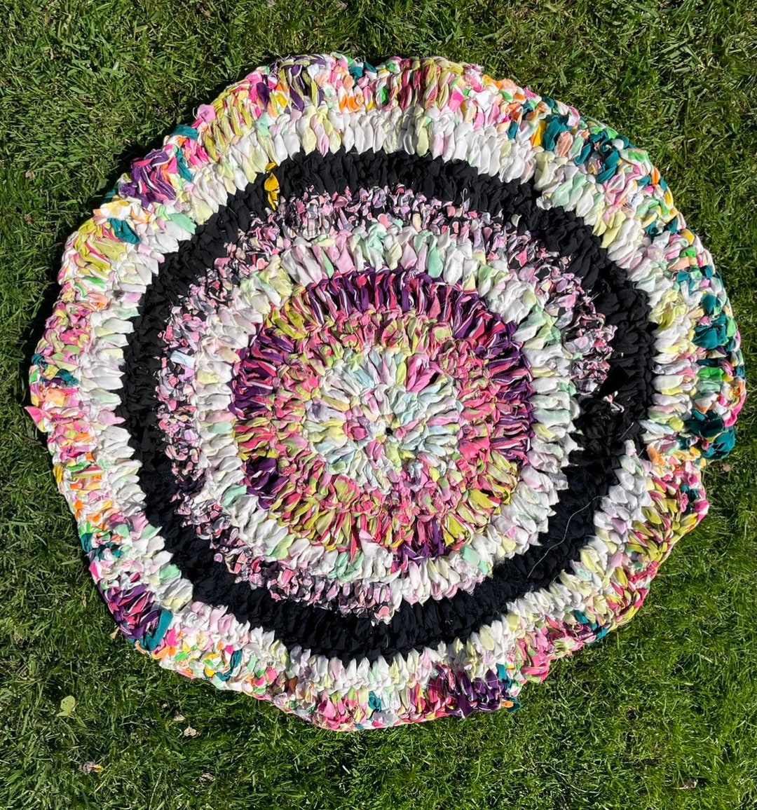 Multicolored Rag Rug - Etsy