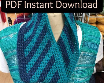 Crochet Pattern Chunky Ribbed Button Cowl cowl Crochet - Etsy