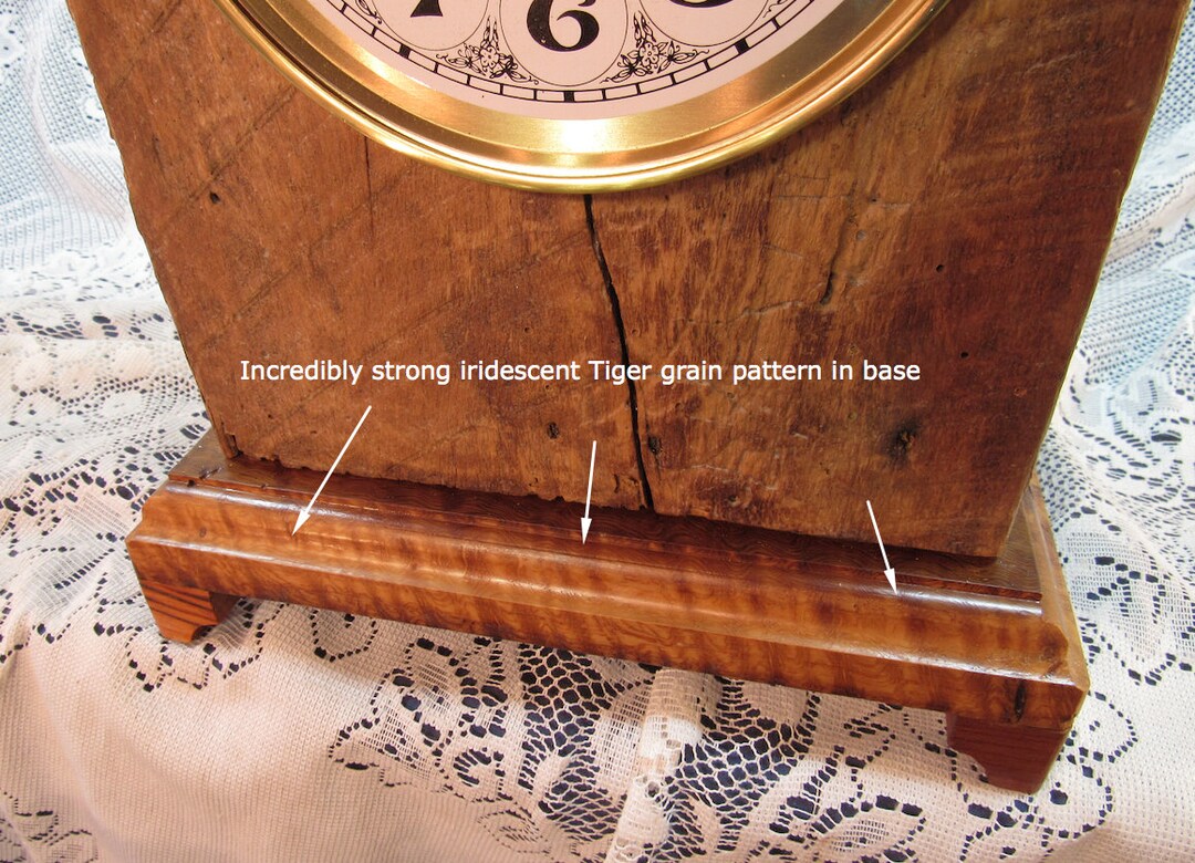 Incredible Mantle Clock From 1800's Wormy Chestnut Barn Beams,,perfect ...