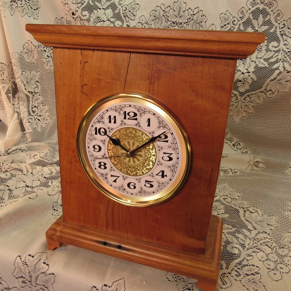Wood Mantle Clock - Etsy