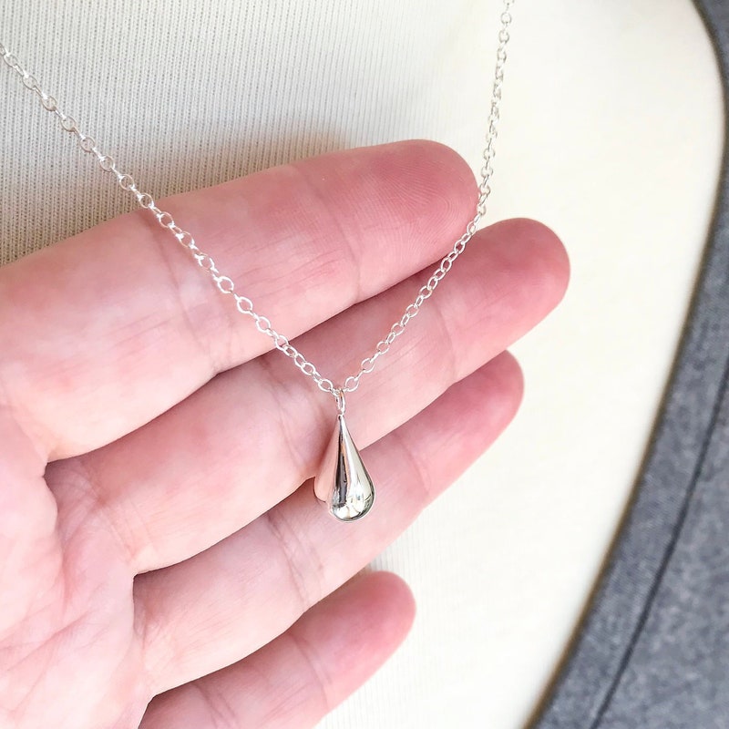 Water Drop Necklace - Etsy