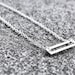 Sterling Silver Open Rectangle Necklace: Minimalist Geometric Pendant ...