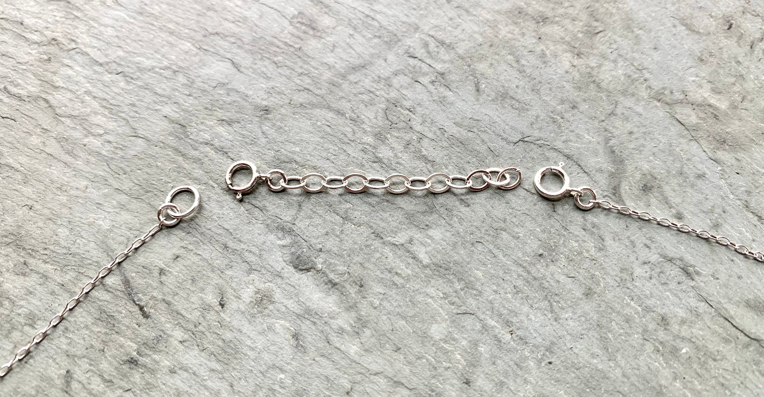 Sterling Silver Extender Chain Necklace Extender Make - Etsy