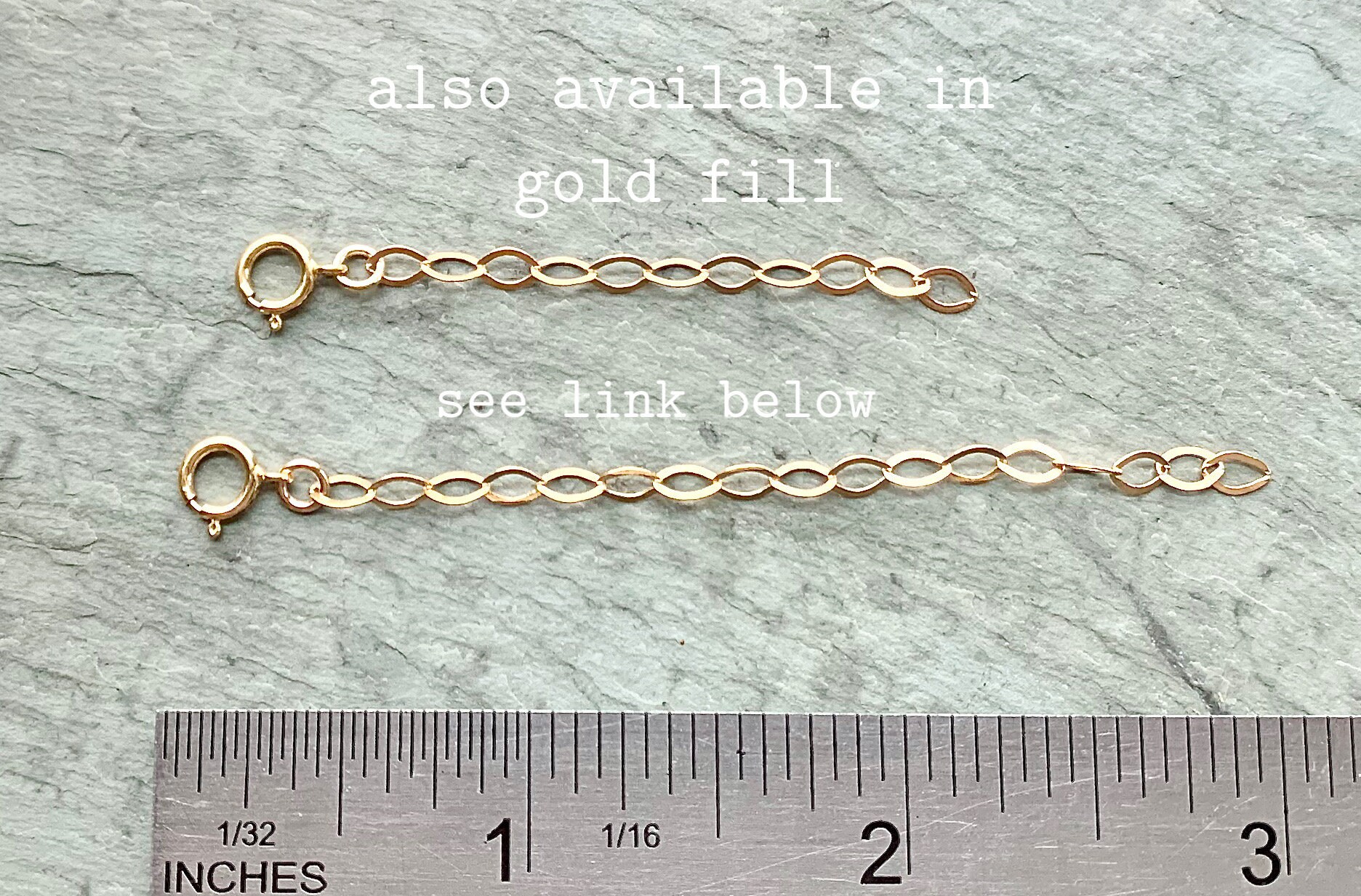 Sterling Silver Extender Chain Necklace Extender Make - Etsy