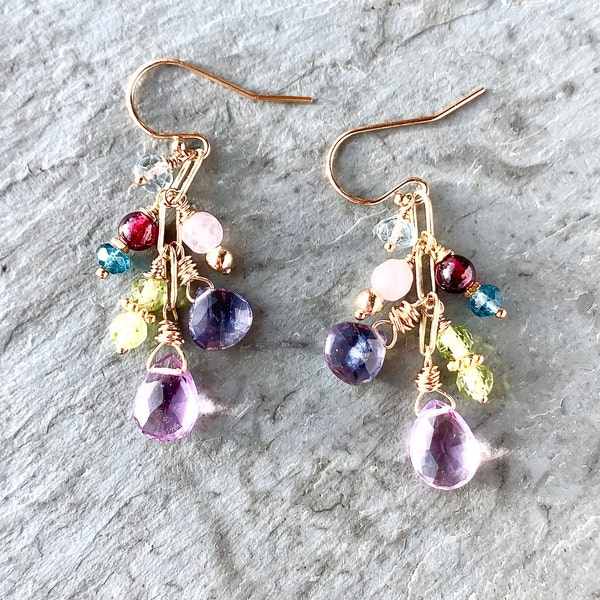 Tiny Dangle Earrings - Etsy