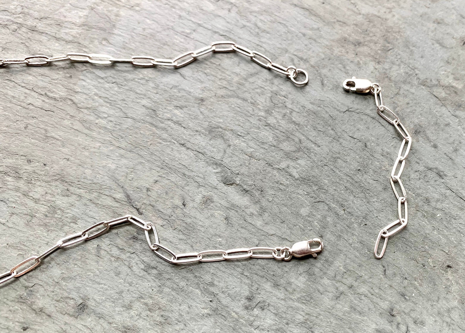 Sterling Silver Extender Chain Necklace Extender Make - Etsy