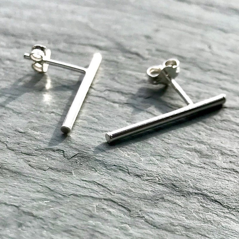 Bar Earrings - Etsy