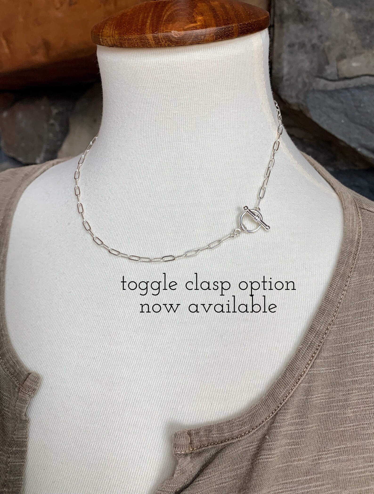 Sterling Silver Chain Necklace Silver Paperclip Chain - Etsy