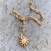 Daisy Necklace, Gold Filled, Satellite Chain, Enamel Daisy Charm, Daisy ...