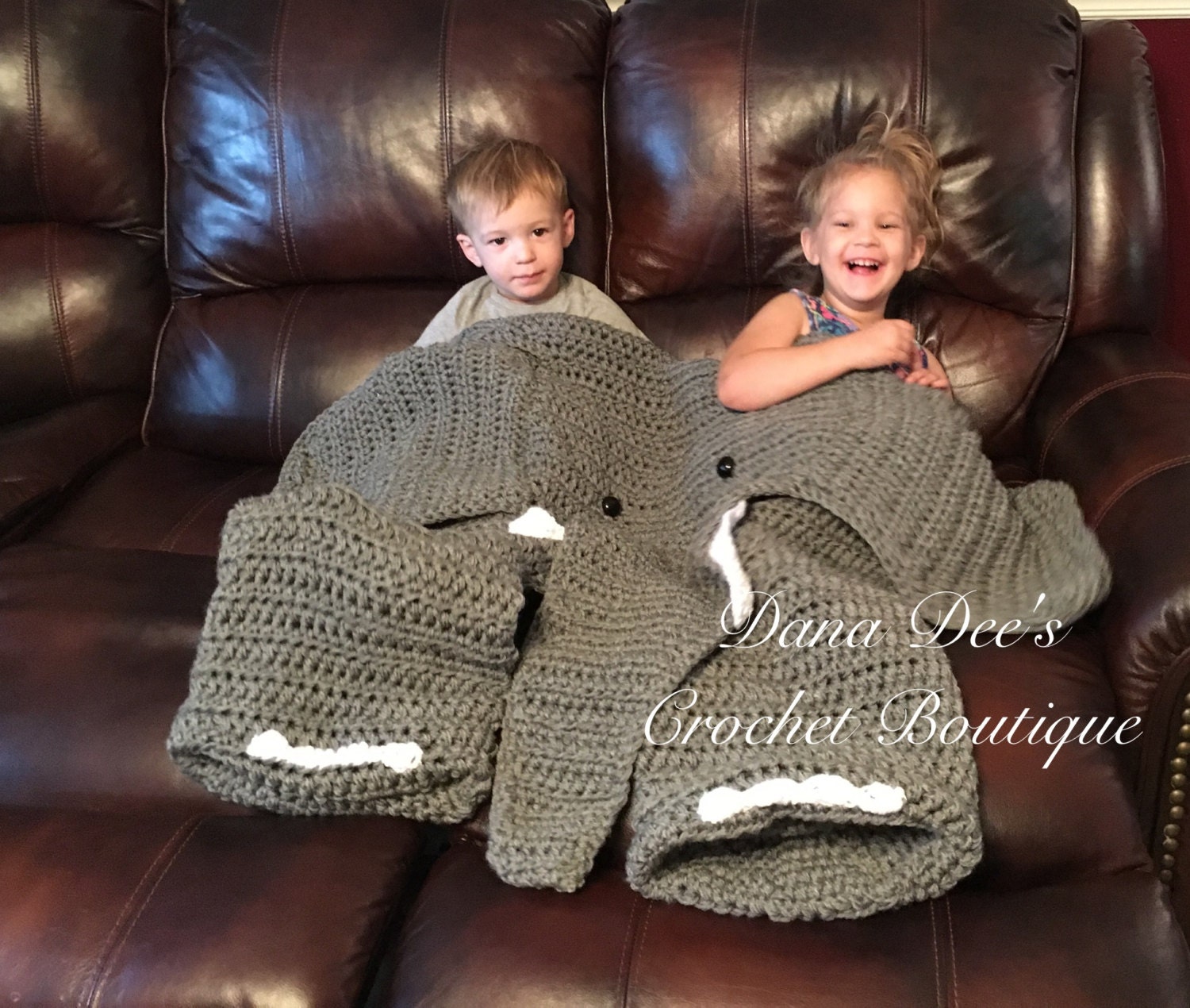Bulky Elephant Blanket for Two PATTERN - Etsy