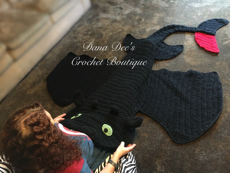 Friendly Dragon Blanket Pattern - Etsy