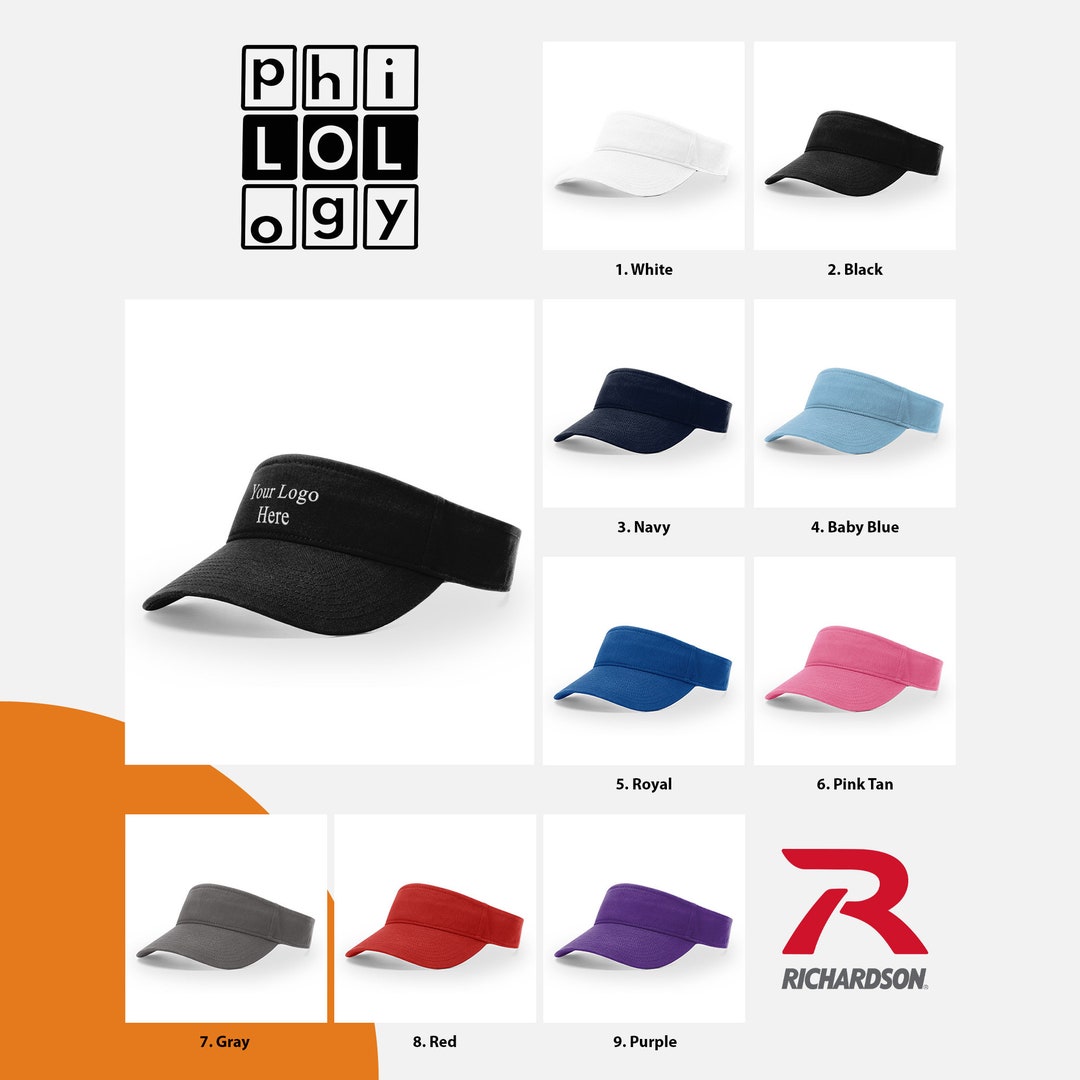 Custom Visor, Visors, Richardson Visors, Personalized, Sun Visors ...