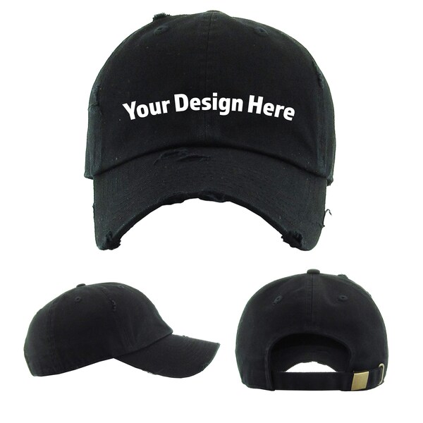 Distressed Baseball Cap - Etsy
