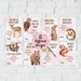 Printable Animals Valentines Day Cards for Kids • Digital Download ...