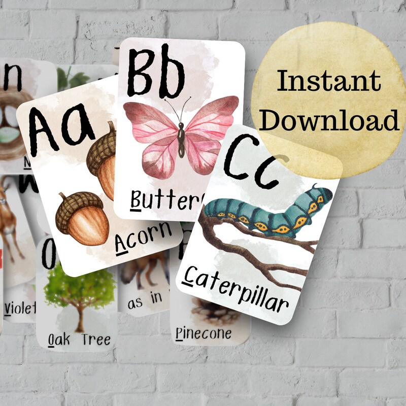 Nature Letters - Etsy