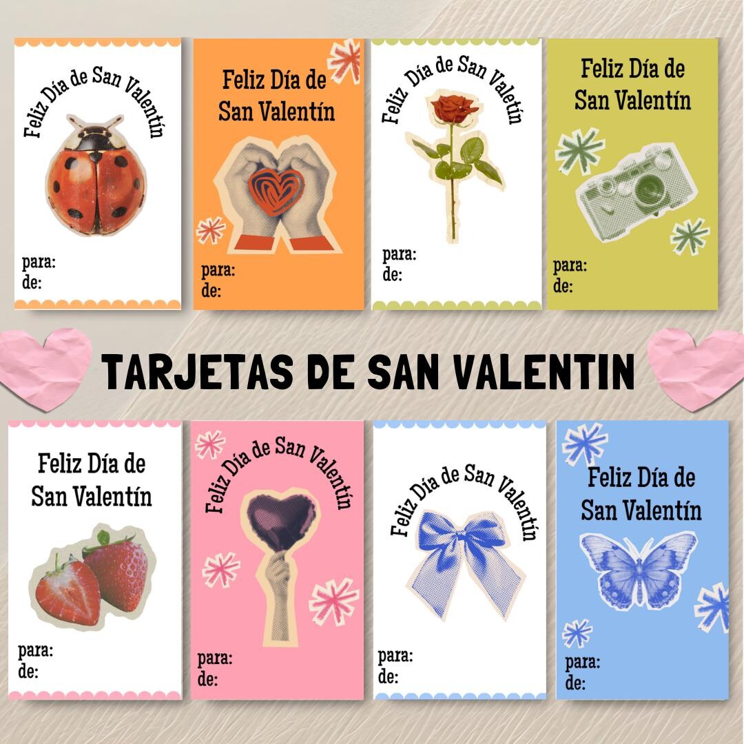 Tarjetas De San Valentin Printable Valentines Day Cards for Kids Dia ...