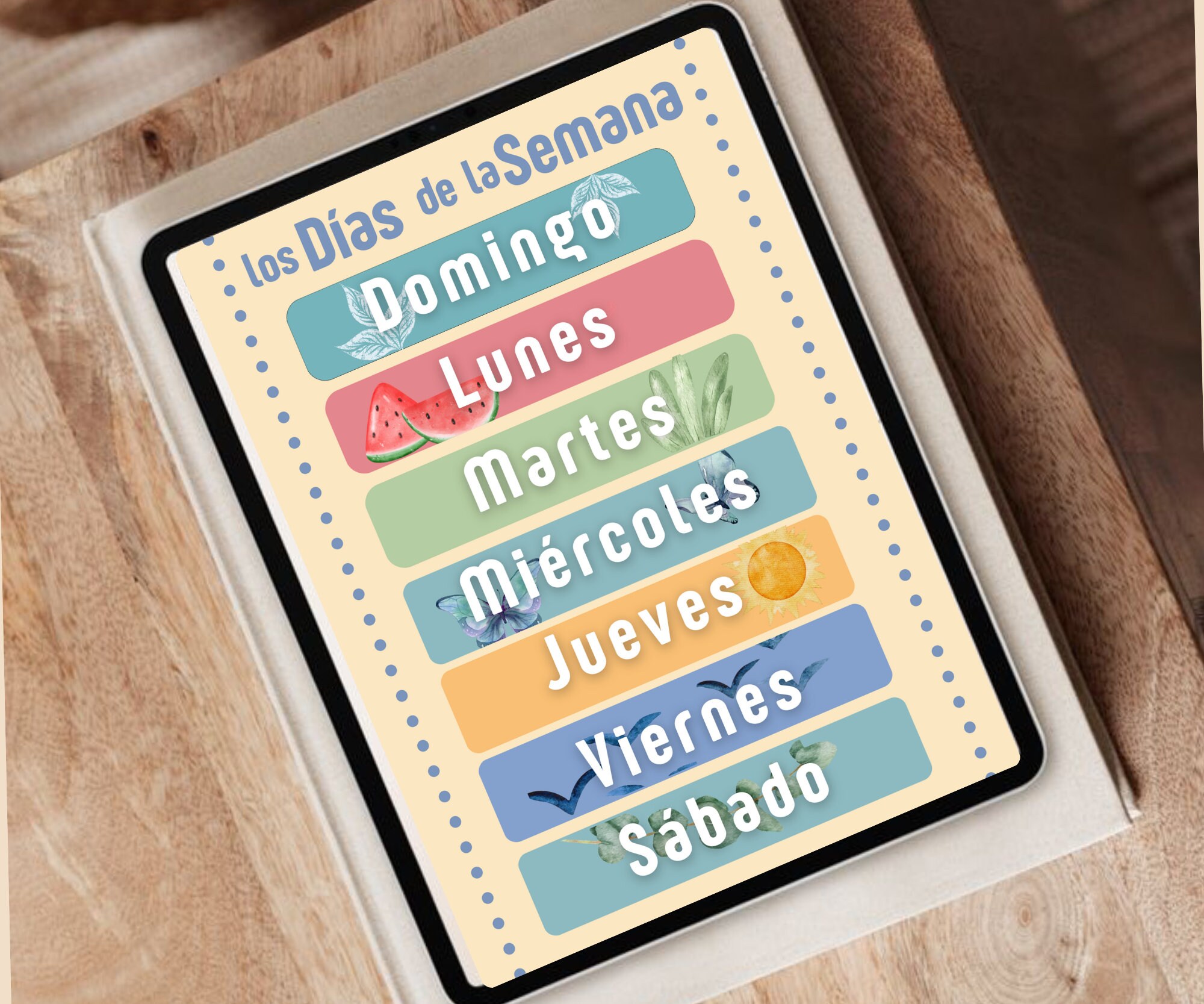 Bilingual Days of the Week Dias De La Semana Educational Prints ...