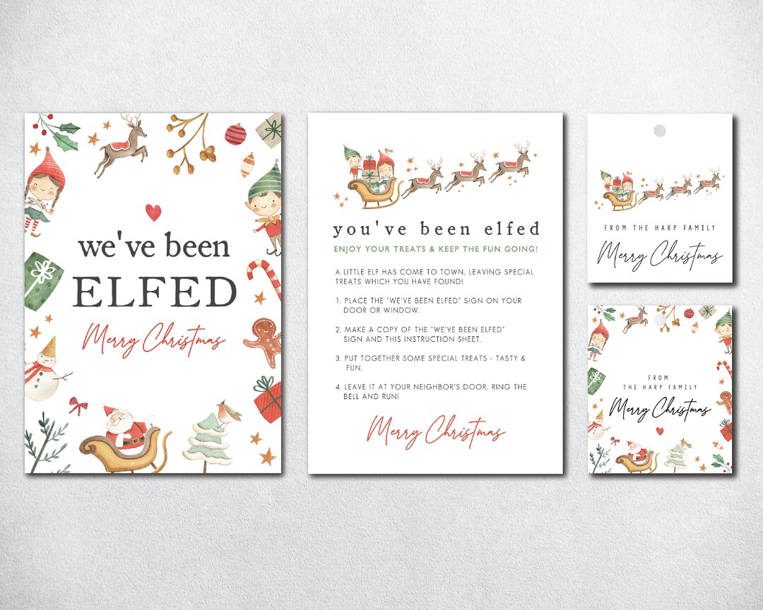 You've Been Elfed Sign, You've Been Elfed Christmas, You've Been Elfed ...
