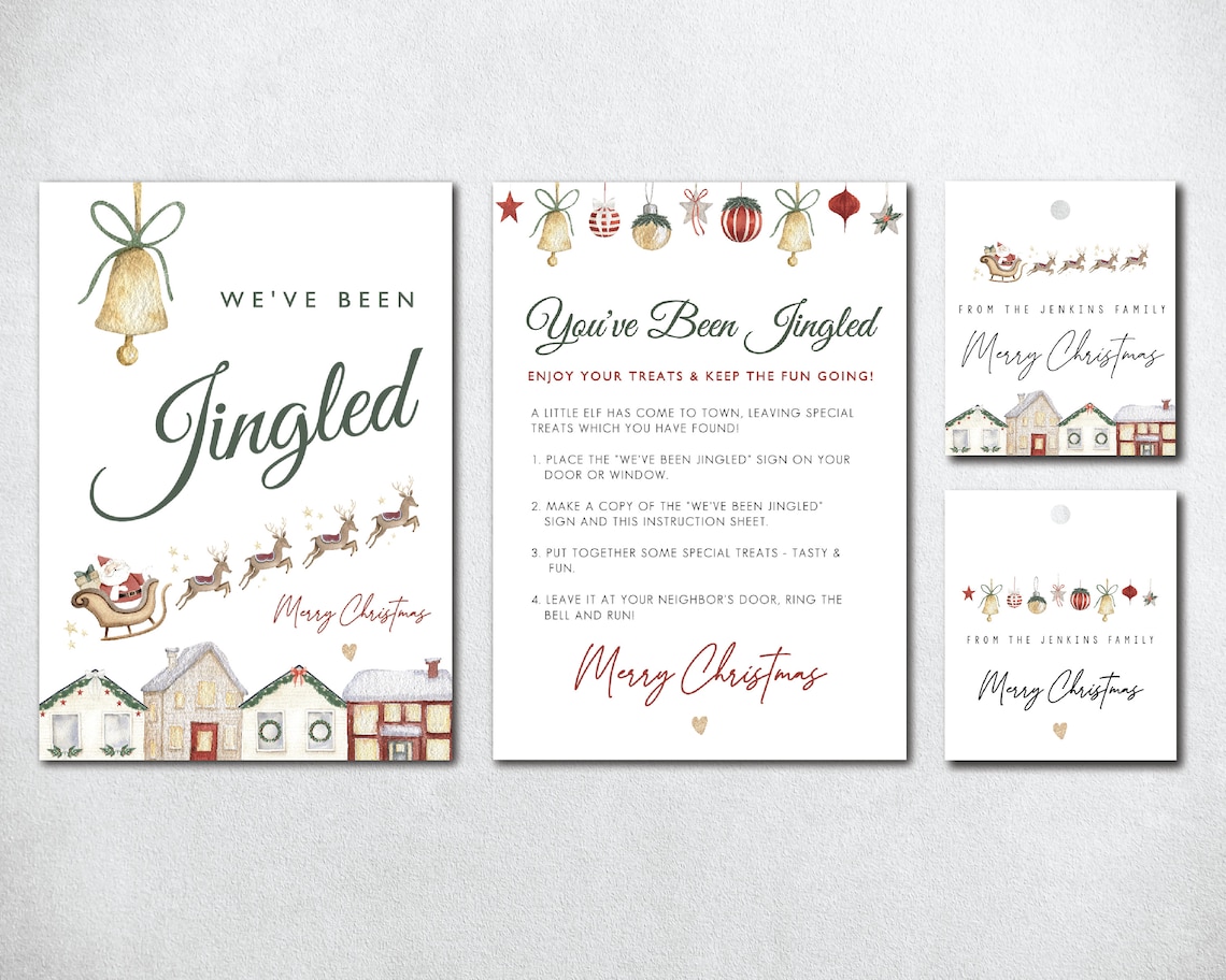 You've Been Jingled Sign, You've Been Jingled Game, Neighbor Christmas ...