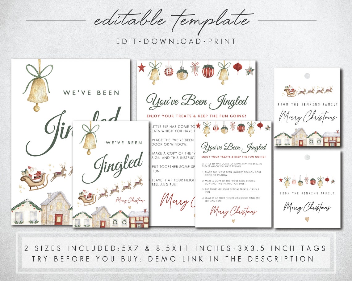 You've Been Jingled Sign, You've Been Jingled Game, Neighbor Christmas ...