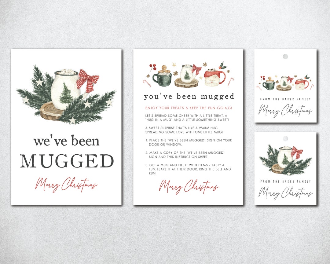 You've Been Mugged Sign, You've Been Mugged Christmas, You've Been ...