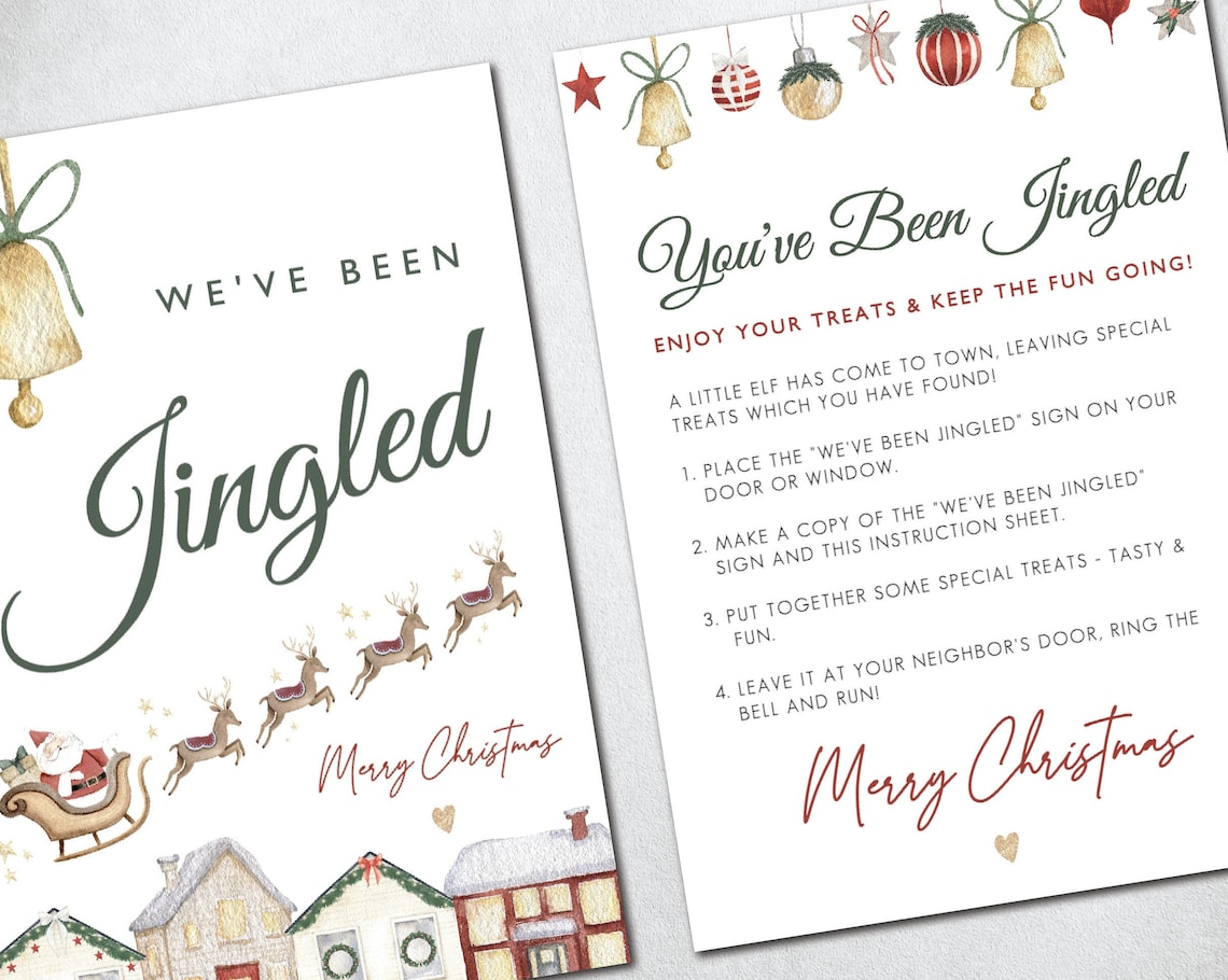 You've Been Jingled Sign, You've Been Jingled Game, Neighbor Christmas ...