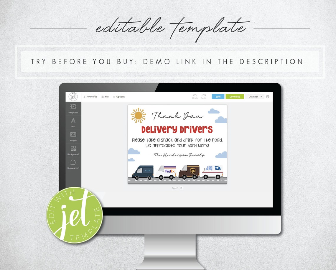 Delivery Driver Thank You Sign, Delivery Driver Snack and Drink Sign ...