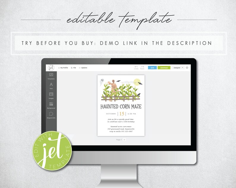 Haunted Corn Maze Invite Corn Maze Flyer Haunted Corn Maze - Etsy