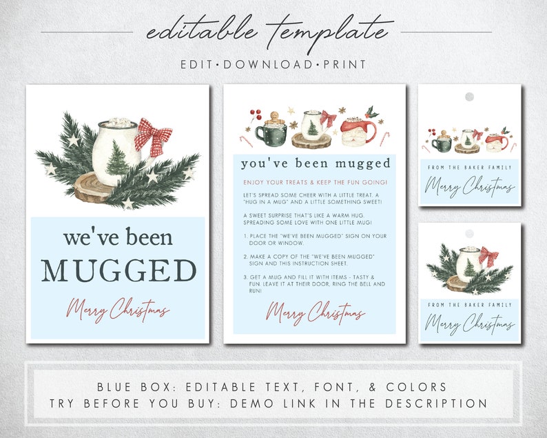 You've Been Mugged Sign, You've Been Mugged Christmas, You've Been ...