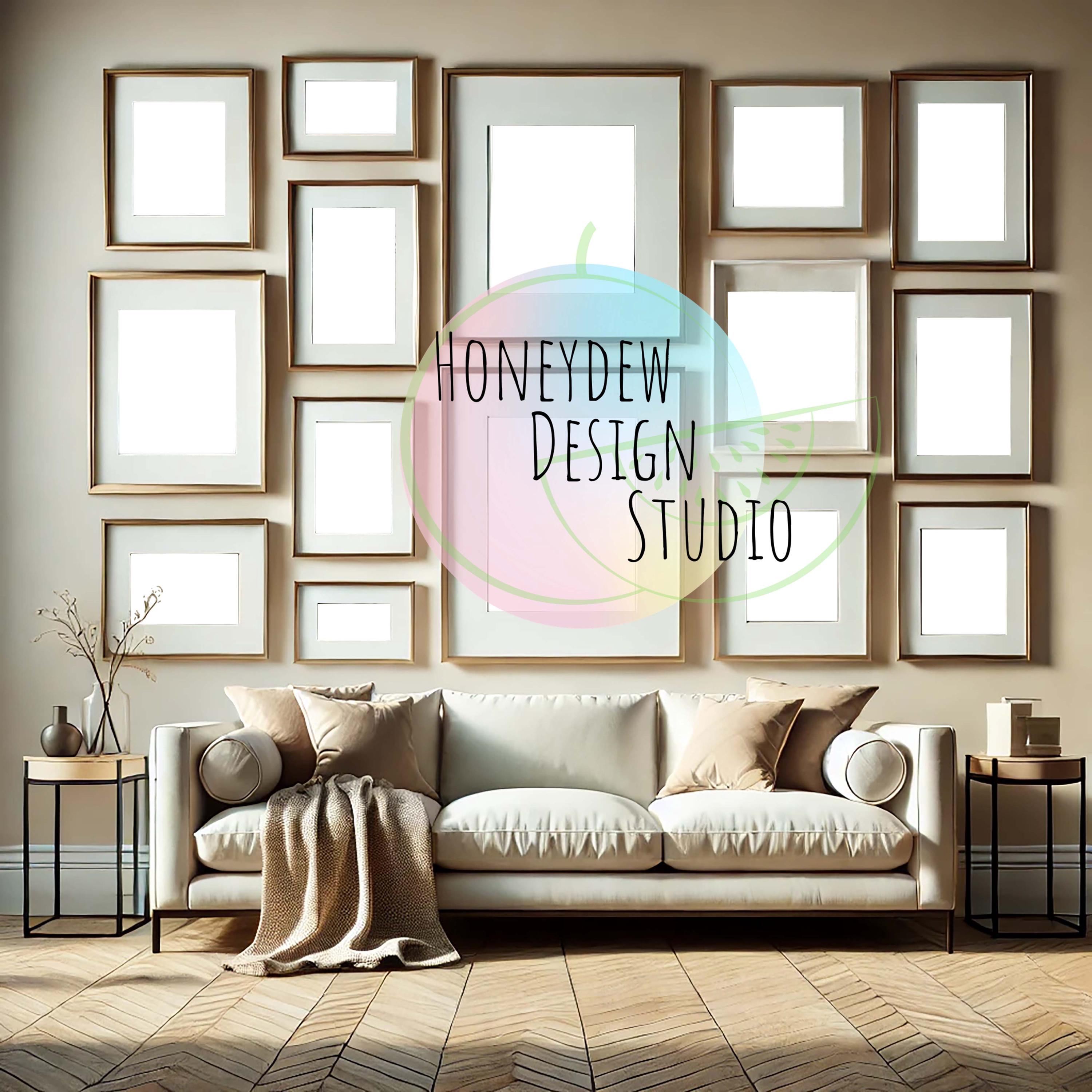 Luxury Room Mockup | Gallery Wall Frame Template | Photoshop Digital ...