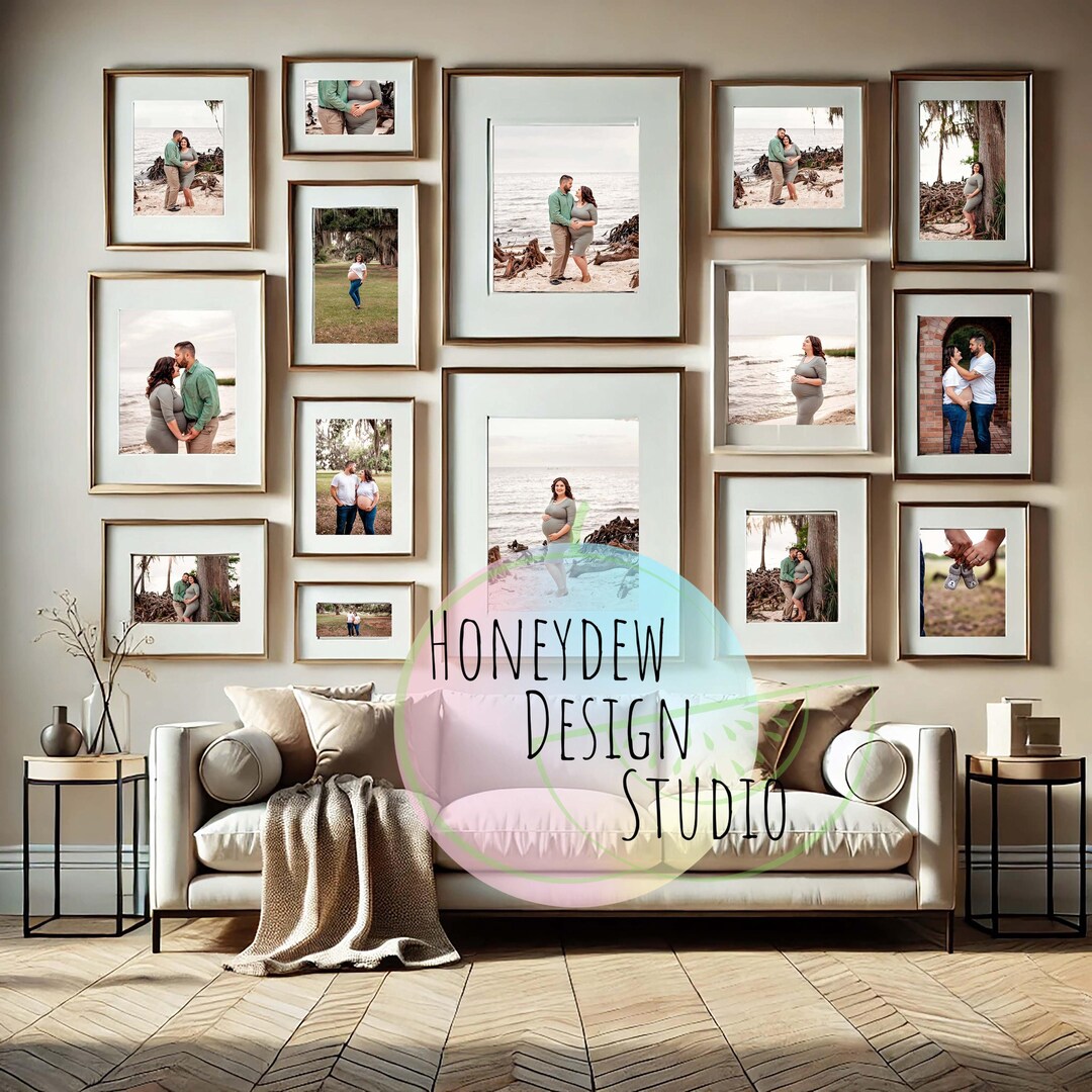 Luxury Room Mockup | Gallery Wall Frame Template | Photoshop Digital ...