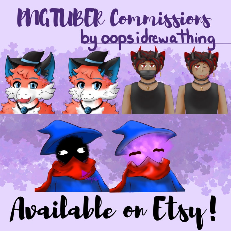 CUSTOM Pngtuber Deluxe Pack Pngtuber 2 Stream Scenes 4 - Etsy