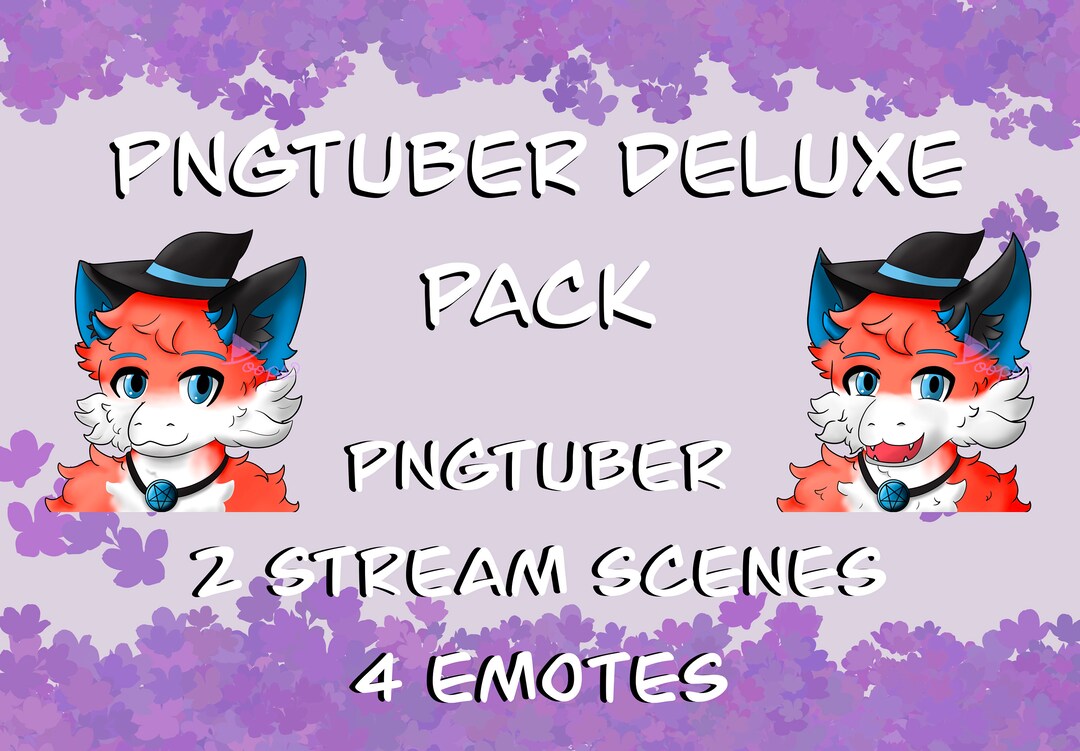 CUSTOM Pngtuber Deluxe Pack Pngtuber 2 Stream Scenes 4 - Etsy