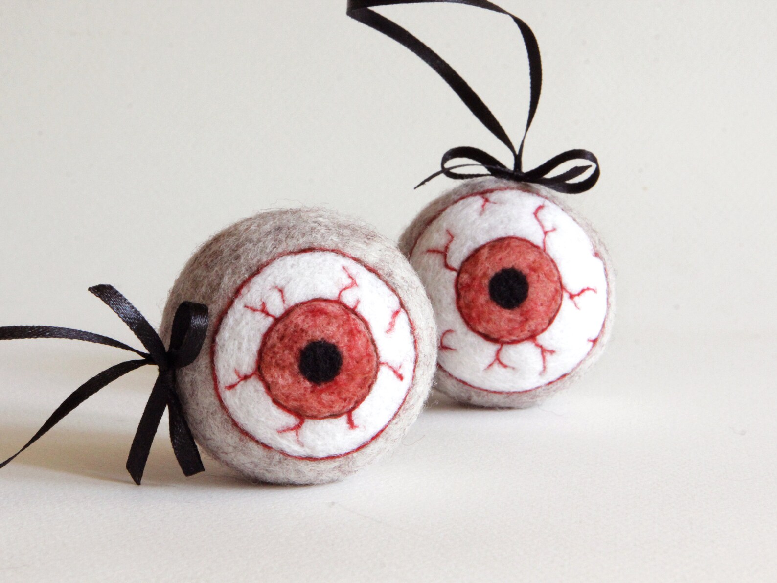 Creepy Halloween Decorations Horror Eye Felted Bloody Eye - Etsy