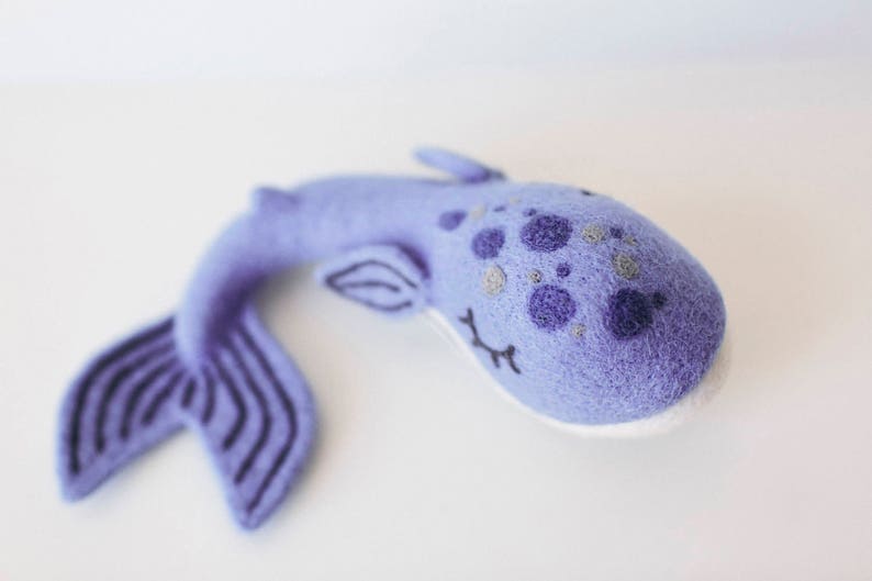 Blue Whale Needle Felted Sea Ocean Animals Whale Lover Gift - Etsy